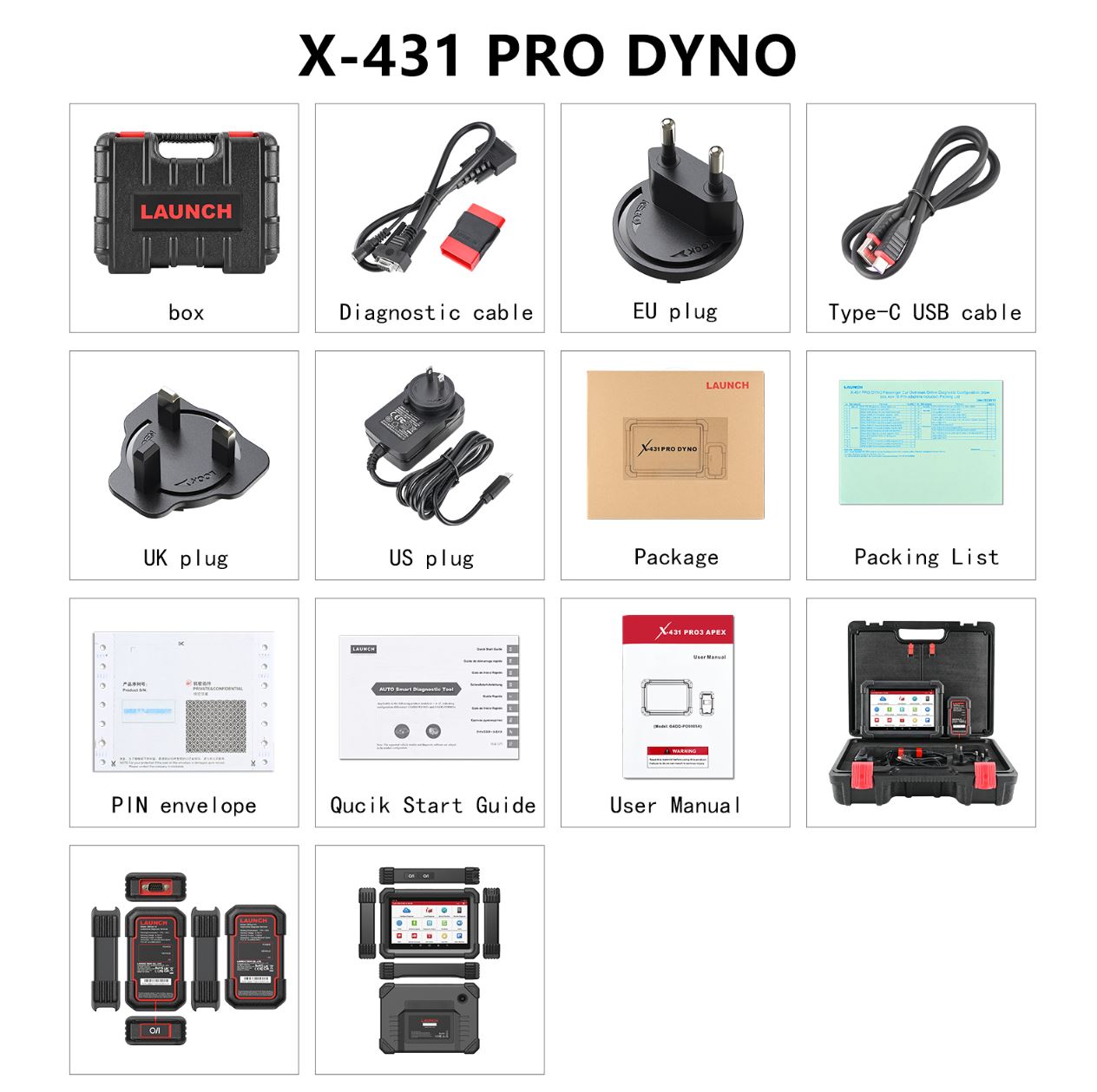 Launch X431 PRO DYNO - Interfete de diagnoza originale