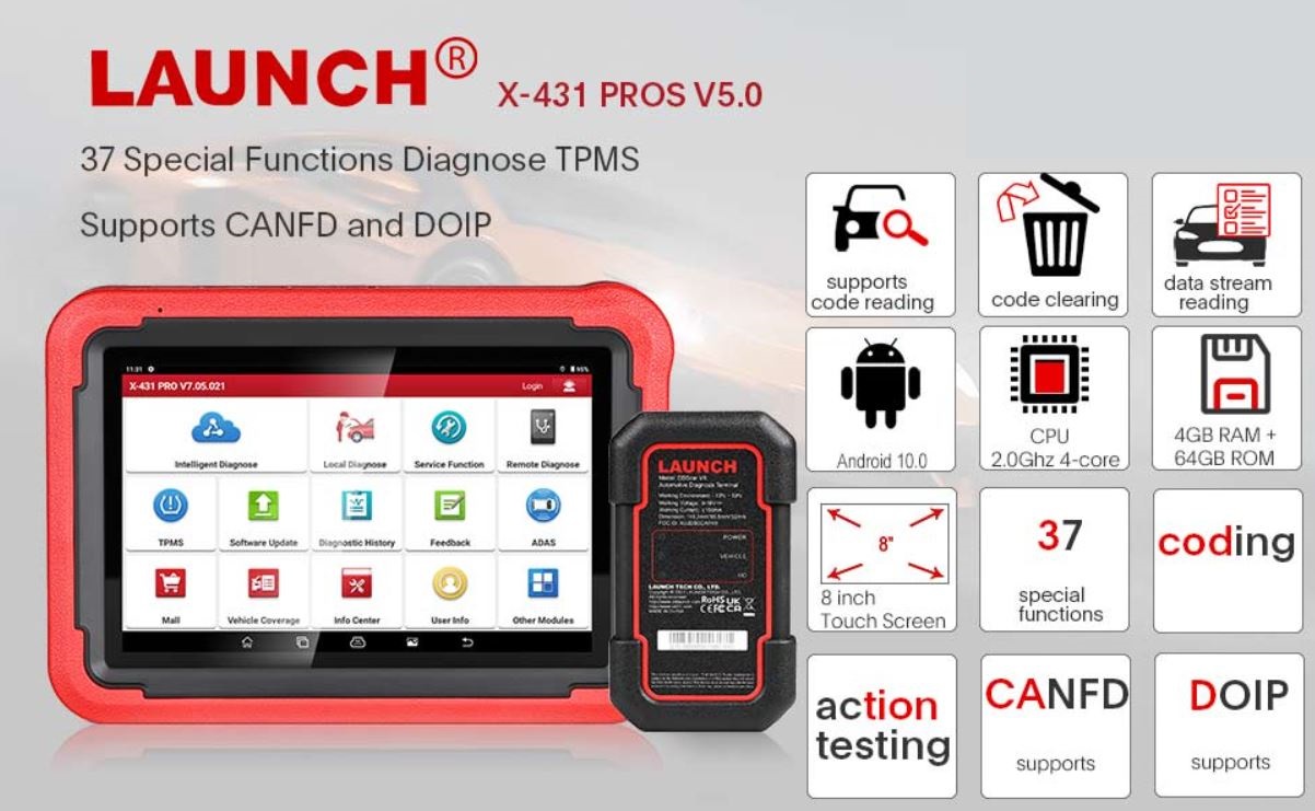 Launch X431 PROS V5.0 - Interfete de diagnoza originale